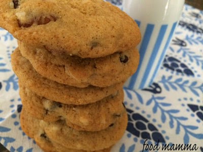 soft and chewy chocolate chip, pecan and coconut cookies - Food Mamma