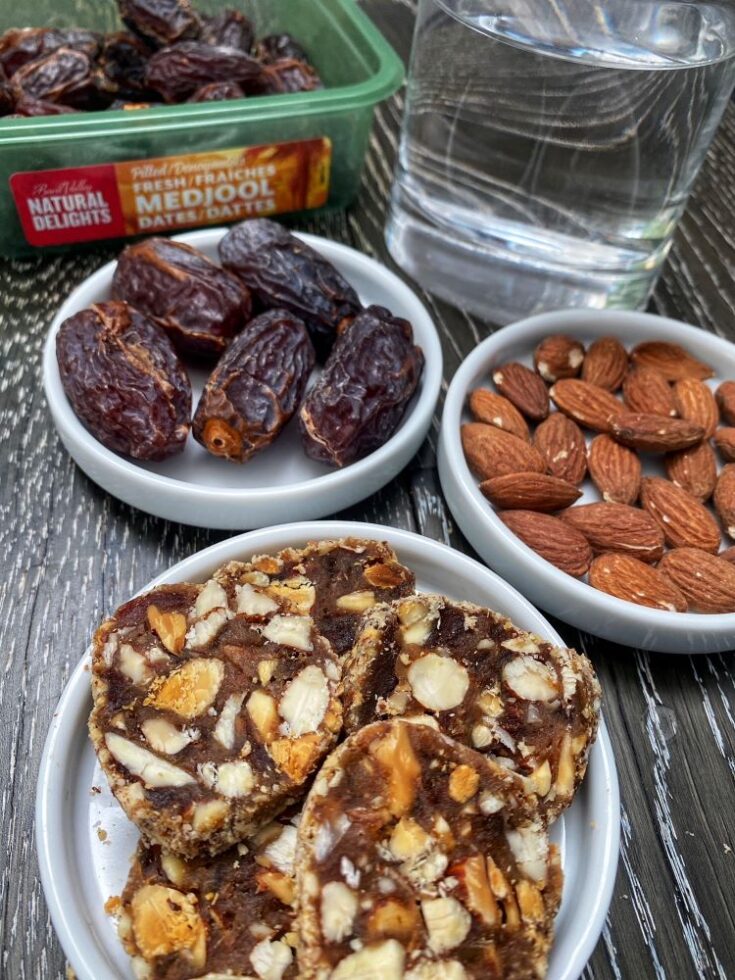 Medjool Date & Almond Log - Food Mamma