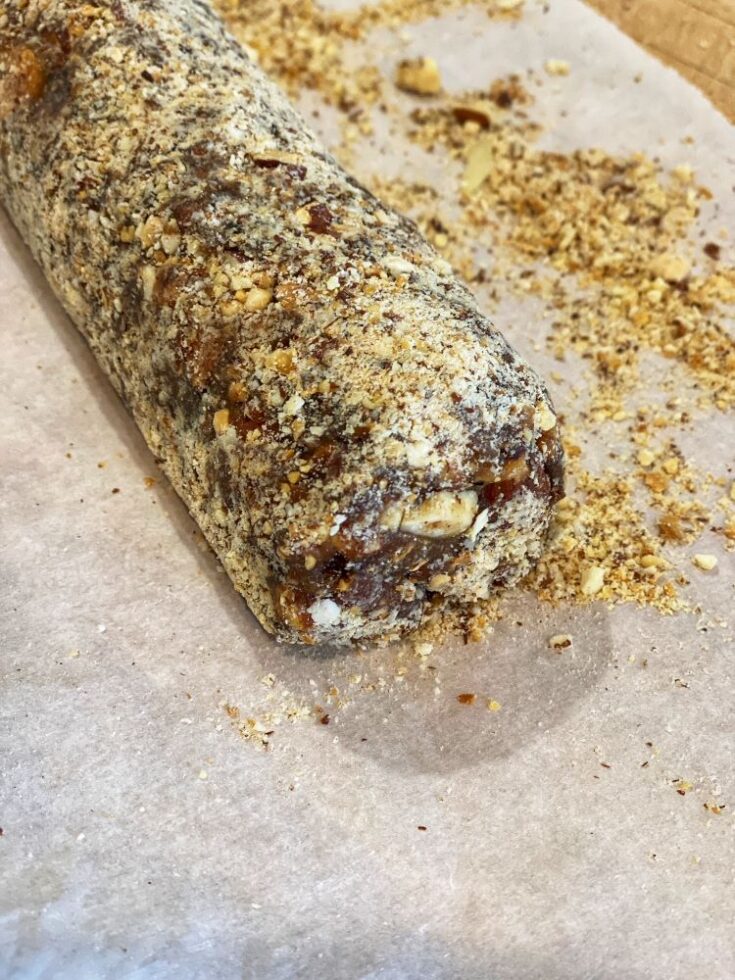 Medjool Date & Almond Log - Food Mamma