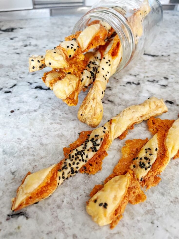 Puff Pastry Cheese Sticks - Food Mamma