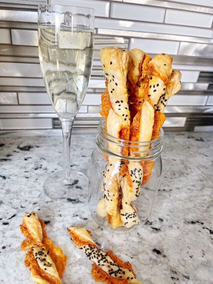 Puff Pastry Cheese Sticks - Food Mamma