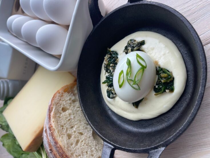 Soft Boiled Eggs in Comte Sauce - Food Mamma